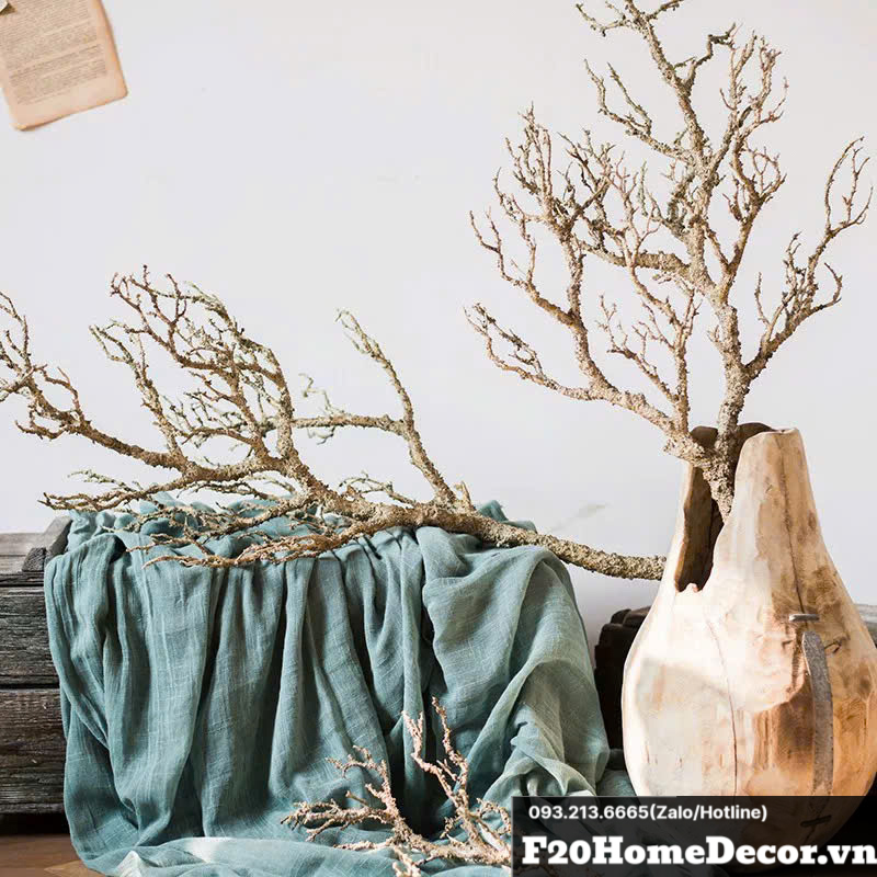 Cành cây lá giả decor - Điểm nhấn cho không gian sống hiện đại